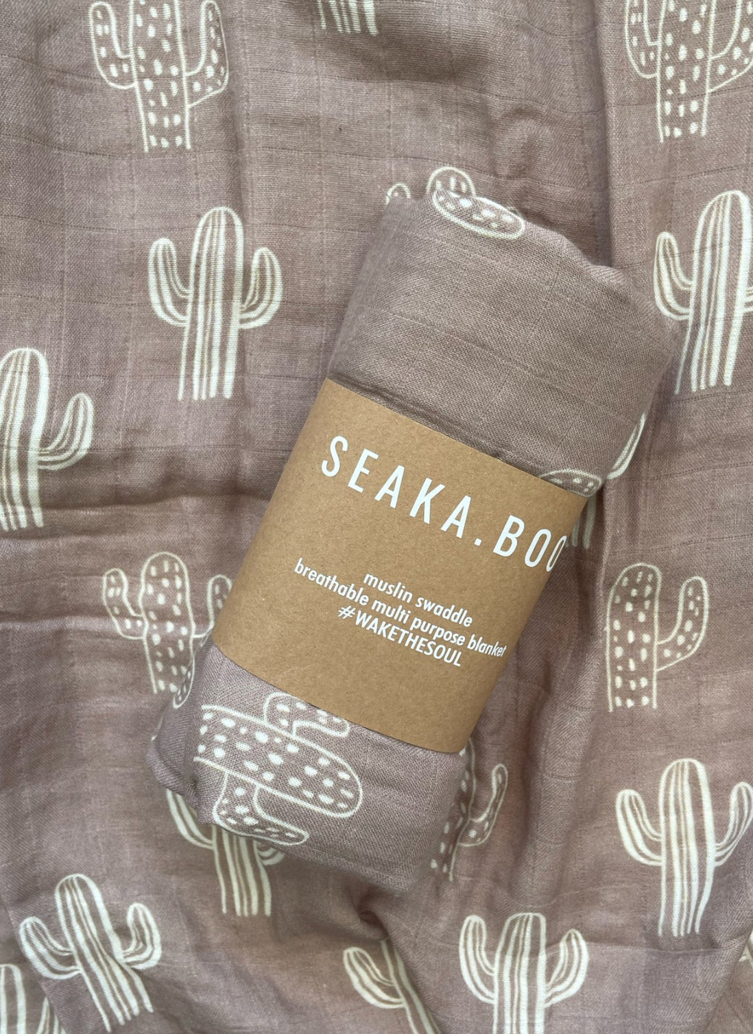 Seaka Boo Wraps Bamboo/ Cotton - Night Cactus