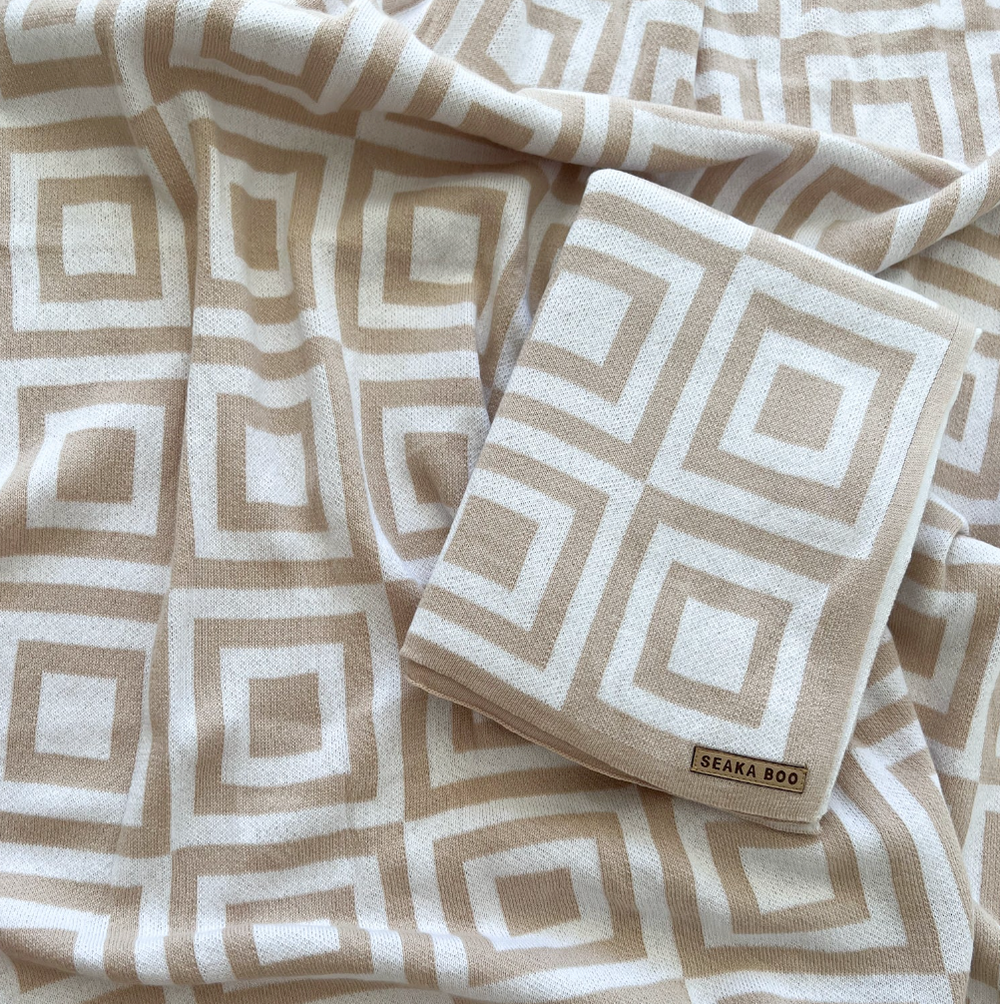 Seaka Boo Beibi Blanket - Nude Square